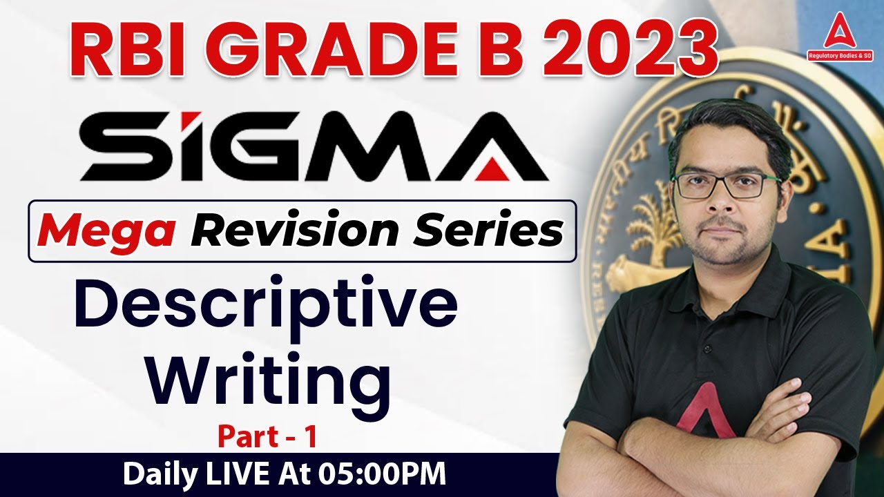 RBI Grade B Descriptive Writing #1 | Tips for Descriptive Writing ...