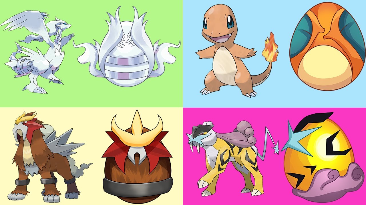 Pokemon Eggs Compilation Fanarts : chamander , Entei , Raikou ...