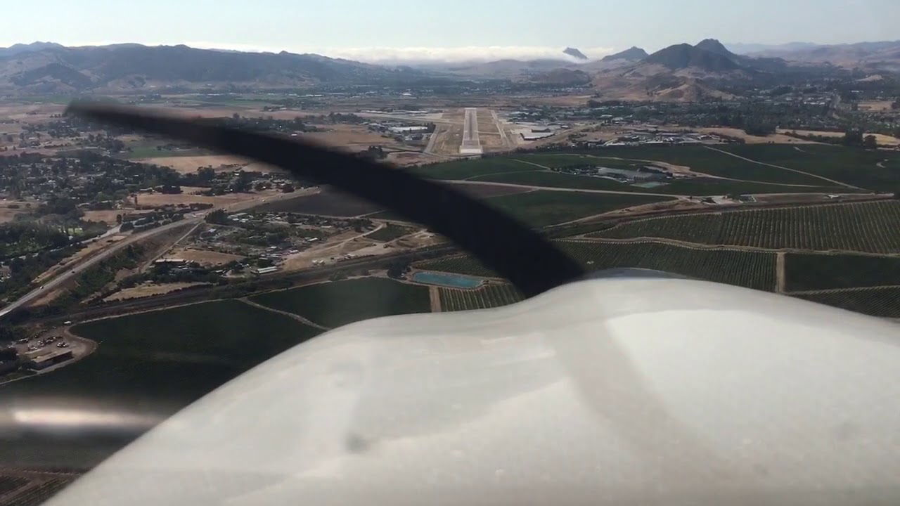 San Luis Obispo County Regional Airport (SBP) Landing - YouTube