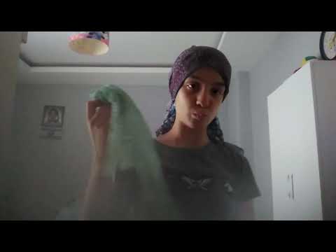 şal bağlama gibi ama yazmayla yapılışı... (kapalılar için)