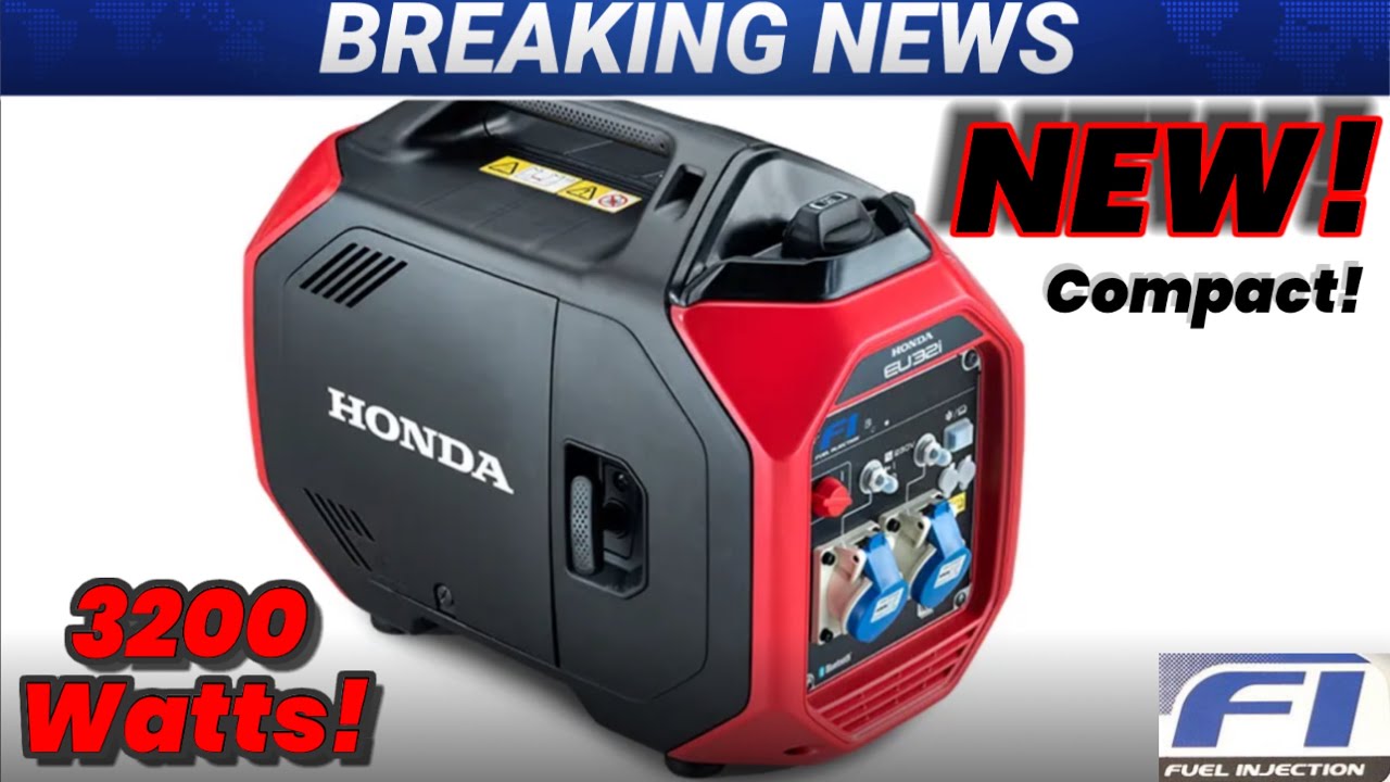 NEW HONDA FUEL INJECTION COMPACT EU3200I GENERATOR! - YouTube