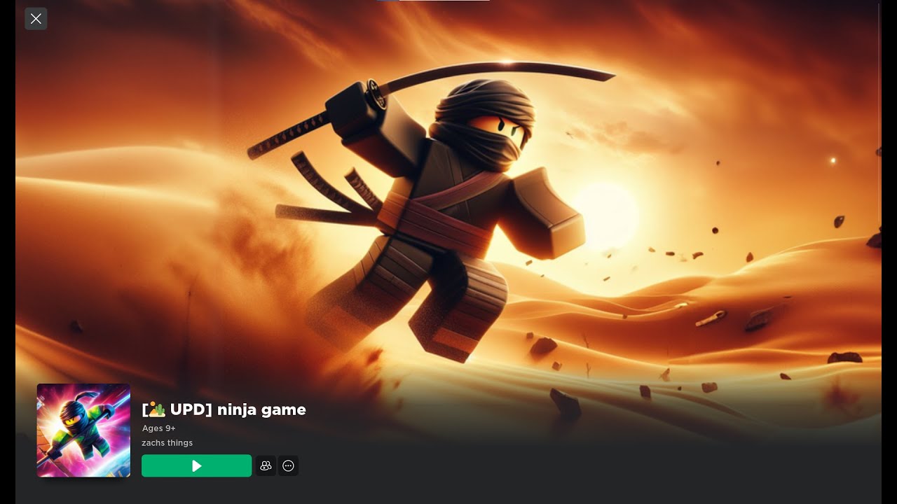 Playing Ninja game - YouTube