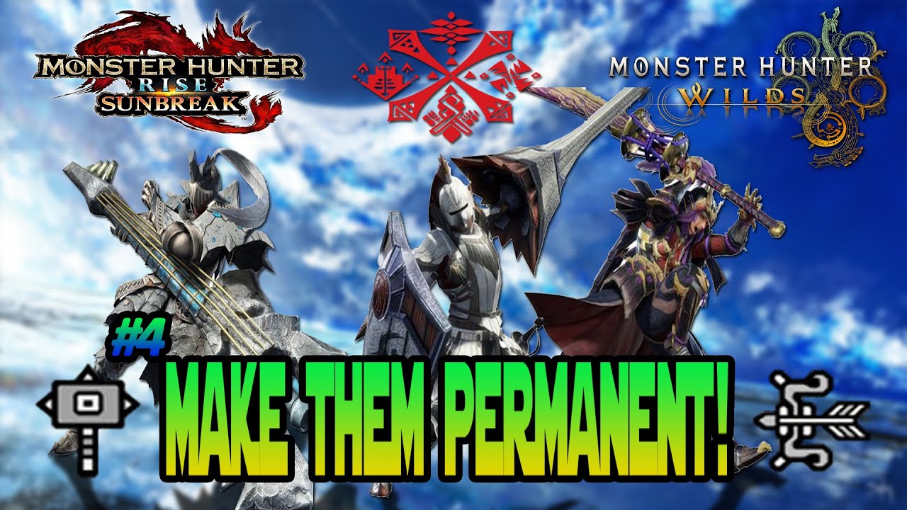 MHRise Silkbind Attacks For Monster Hunter Wilds #4 (Bow And Hammer) - YouTube