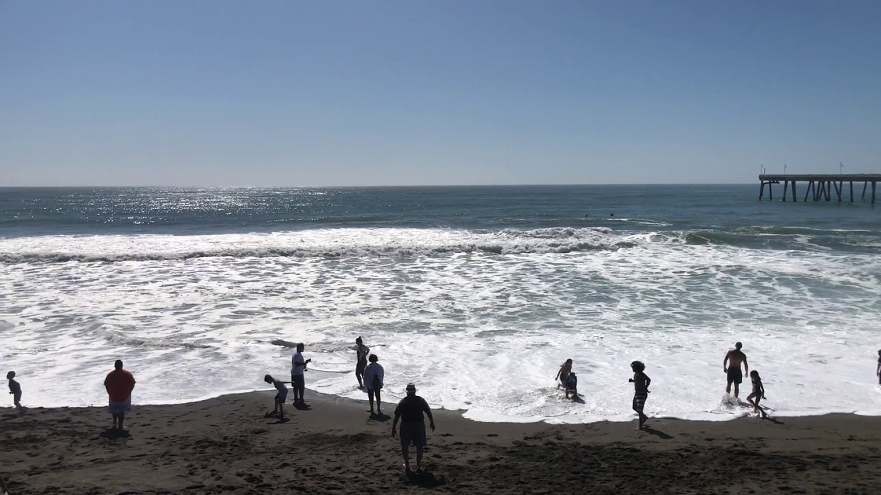 Last Minute Views Before Leaving Sharp Park Beach (5-25-2020) - YouTube
