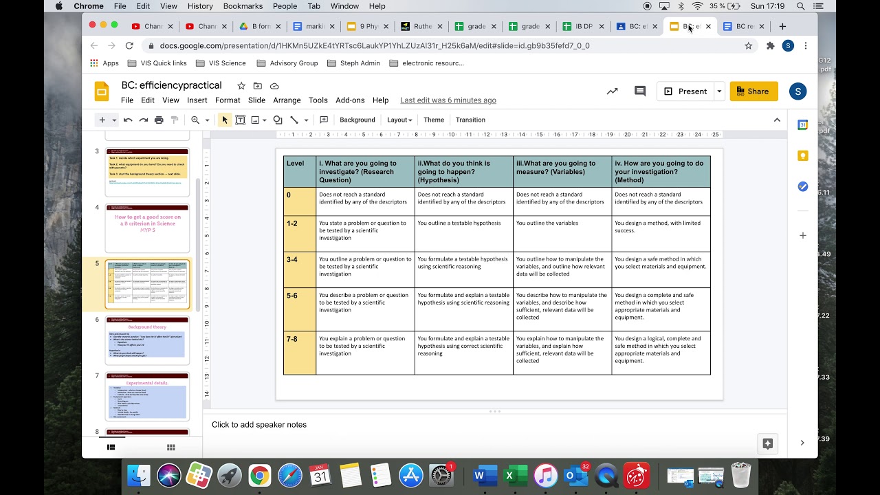 MYP Criterion B Science: How to get a good grade and structure it ...