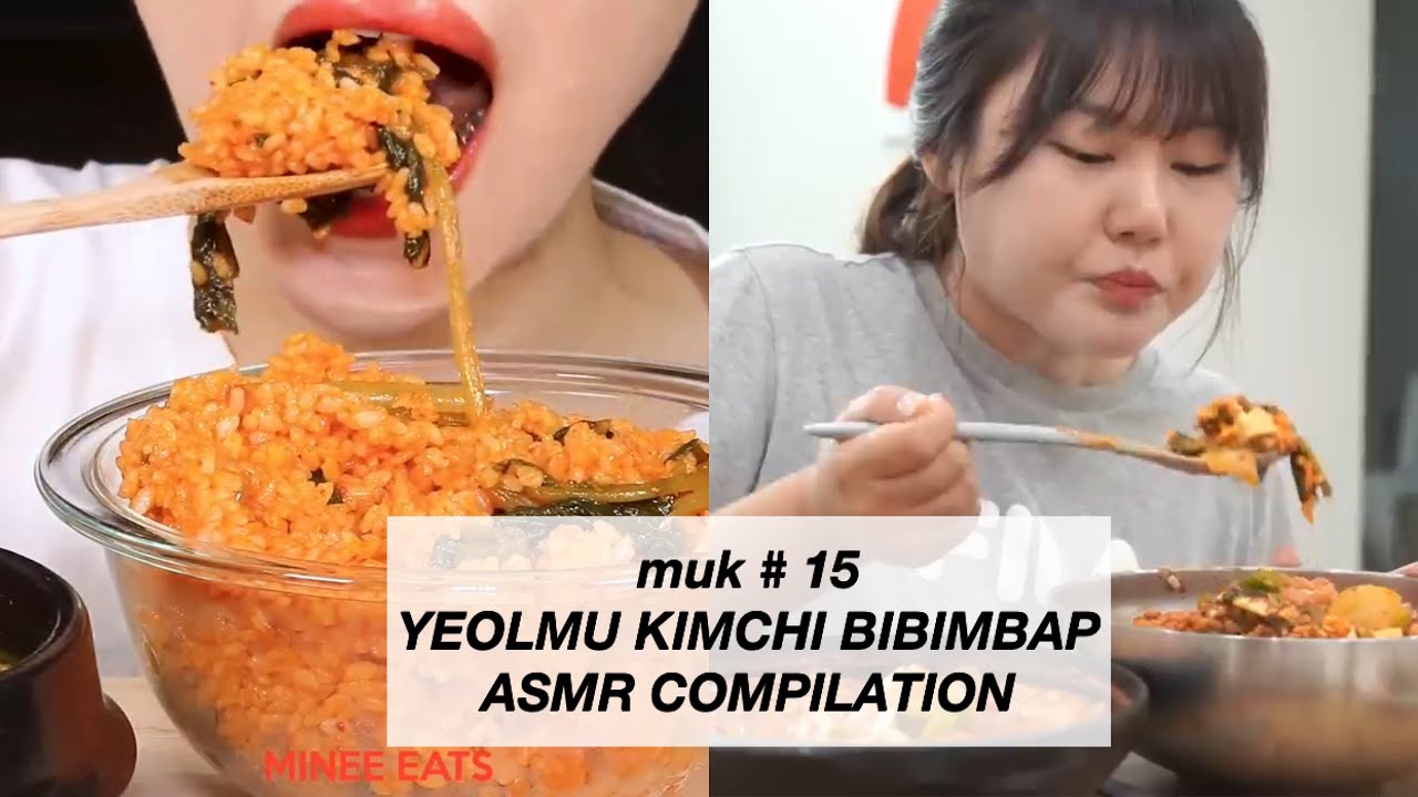 muk # 15 | ASMR yeolmu kimchi bibimbap compilation - YouTube