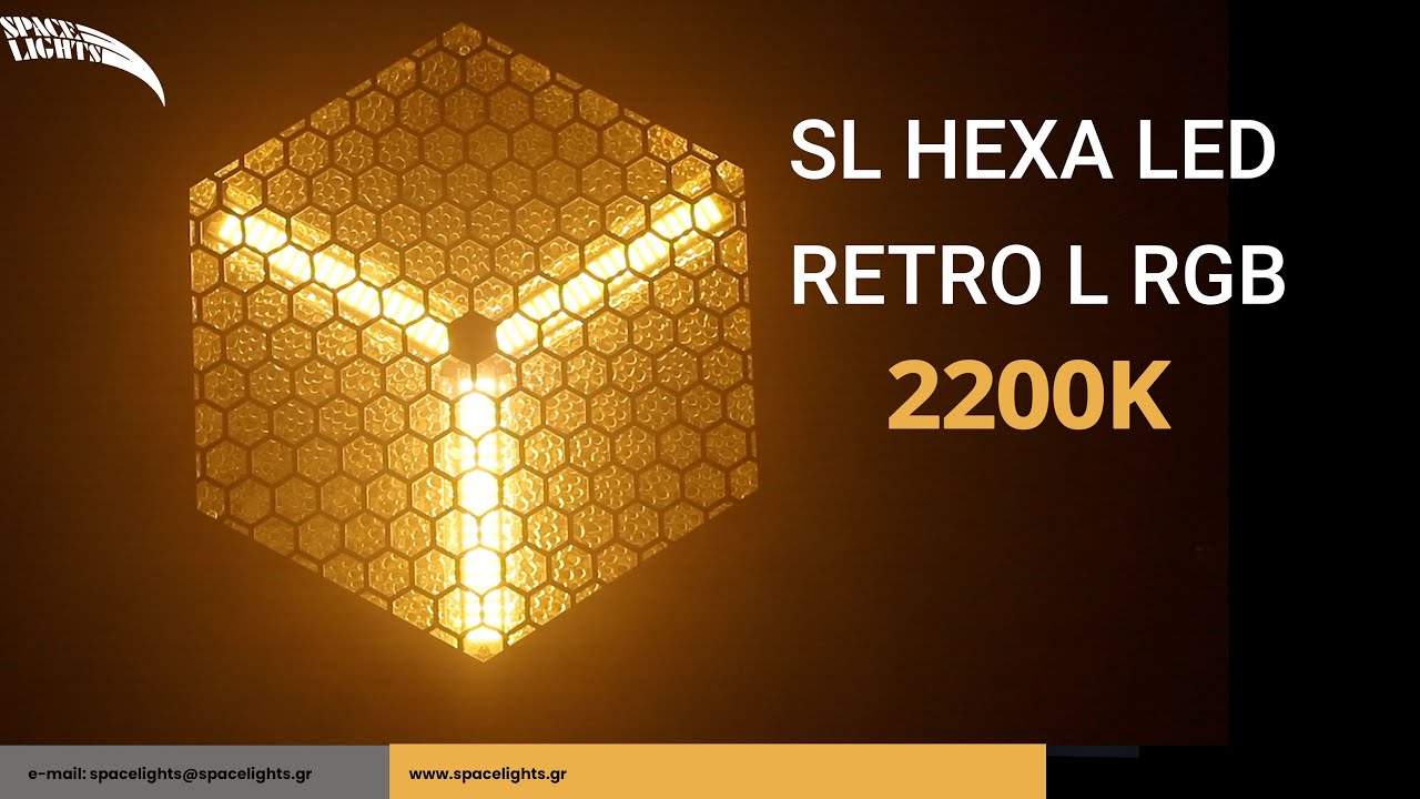 SPACE RETRO HEXA LED L RGB - YouTube
