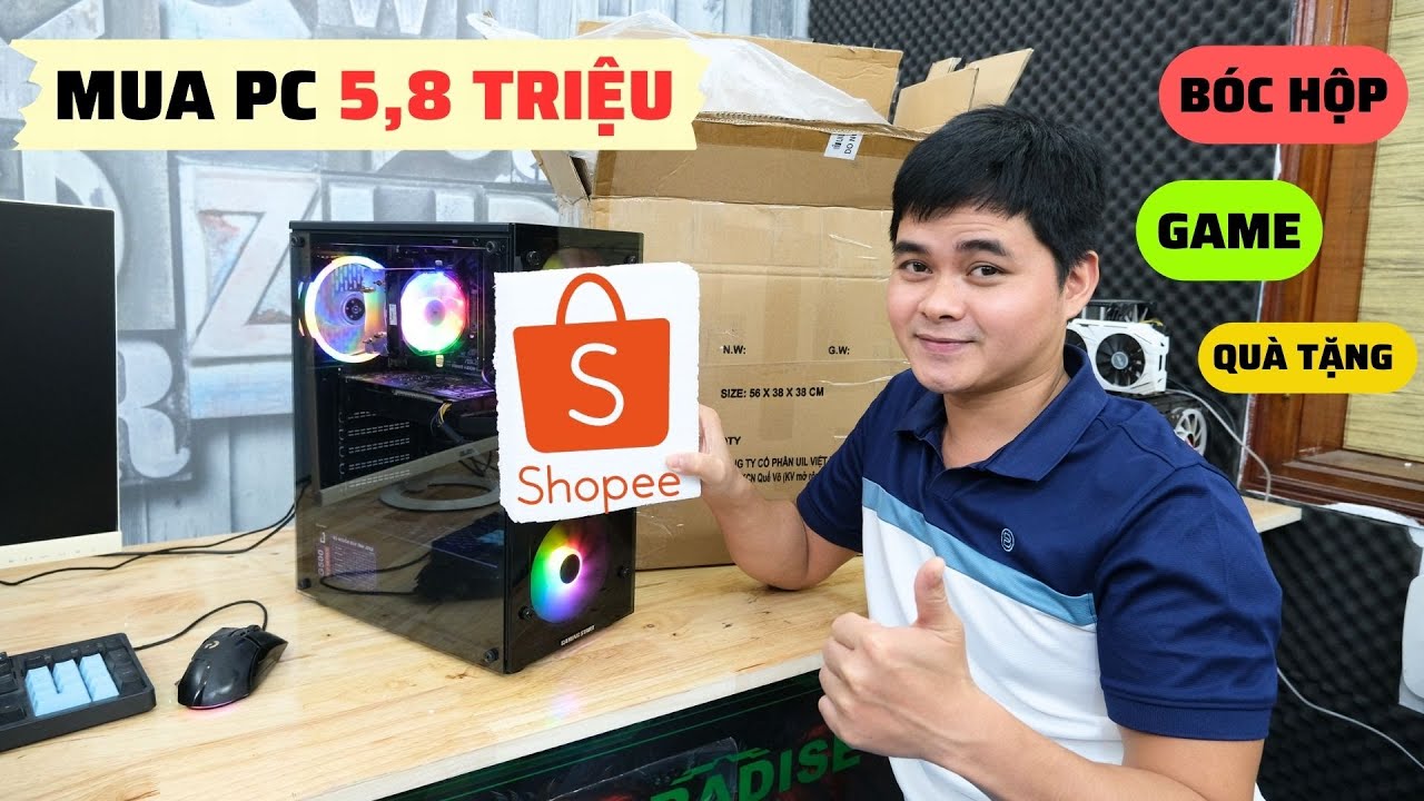 PC Gaming 5 Triệu 8 Mua Trên Shopee Bên Trong Có Gì ? Chiến Game Ra Sao ...