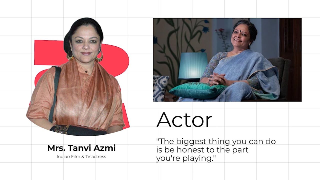 Mrs. Tanvi Azmi in conversation with Mr. Saimik Sen | Mindspeak ...