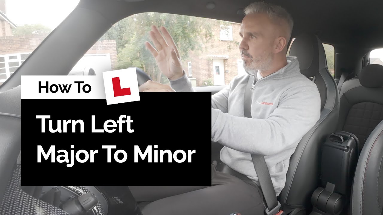 How To Turn Left From Major To Minor Roads | Driving Lesson Tutorial ...