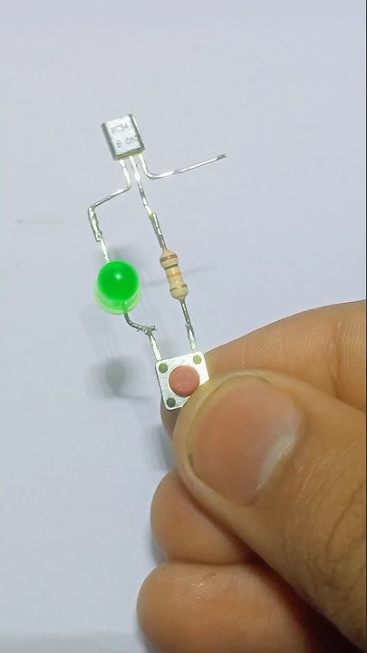 How to make BC547 Time Delay Circuit #shorts #shortvideo - YouTube