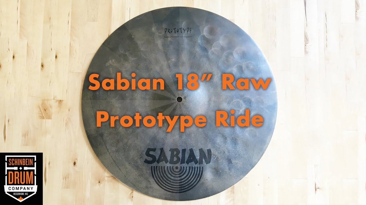 Sabian 18" Raw Prototype Ride. - YouTube