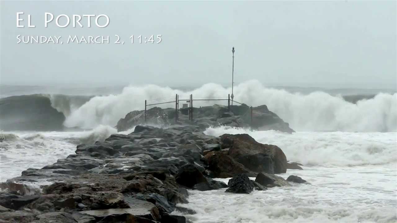 El Porto Jetty March 2, 2014 - YouTube