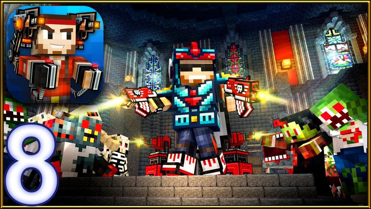 PIXEL GUN 3D Gameplay Part 8 - Nuclear City (iOS Android) - YouTube