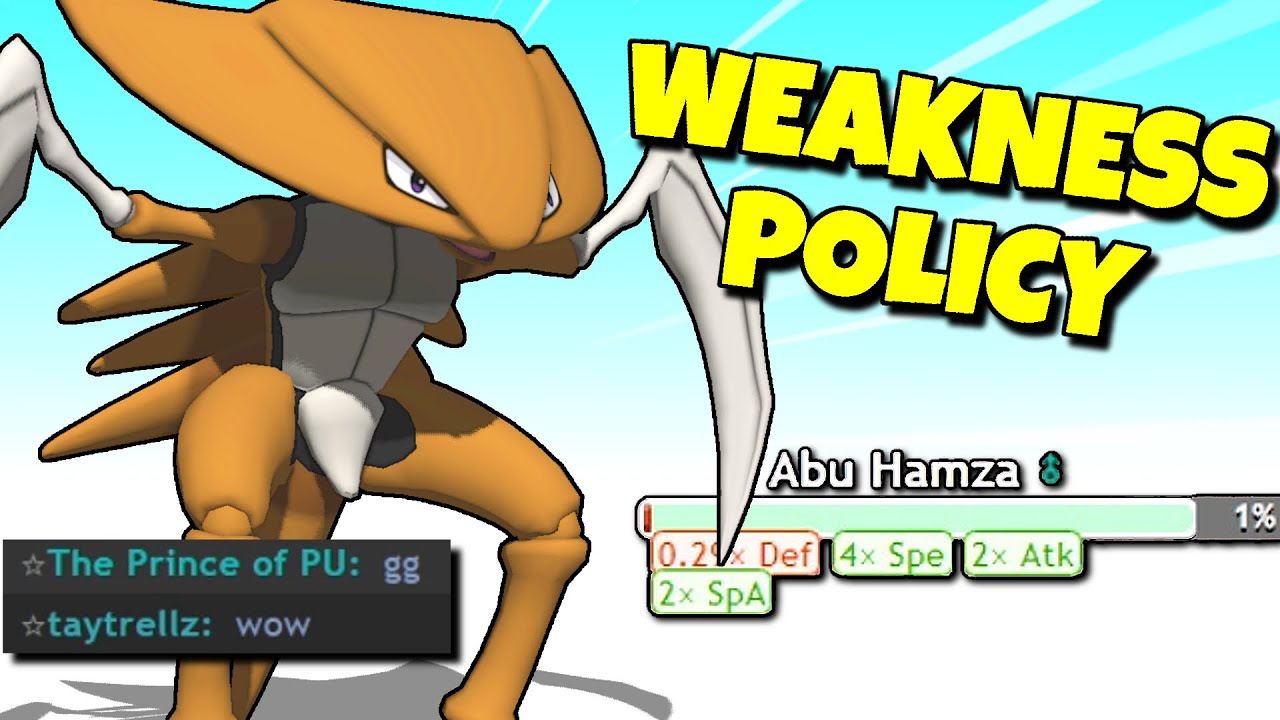 How to Win Pokemon Battles EASILY using WEAKNESS POLICY KABUTOPS - YouTube