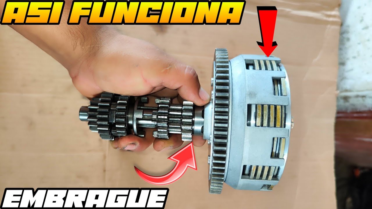 COMO FUNCIONA EL EMBRAGUE DE UNA MOTO 🔧 ANIMACIÓN REAL Y BIEN EXPLICADO ...