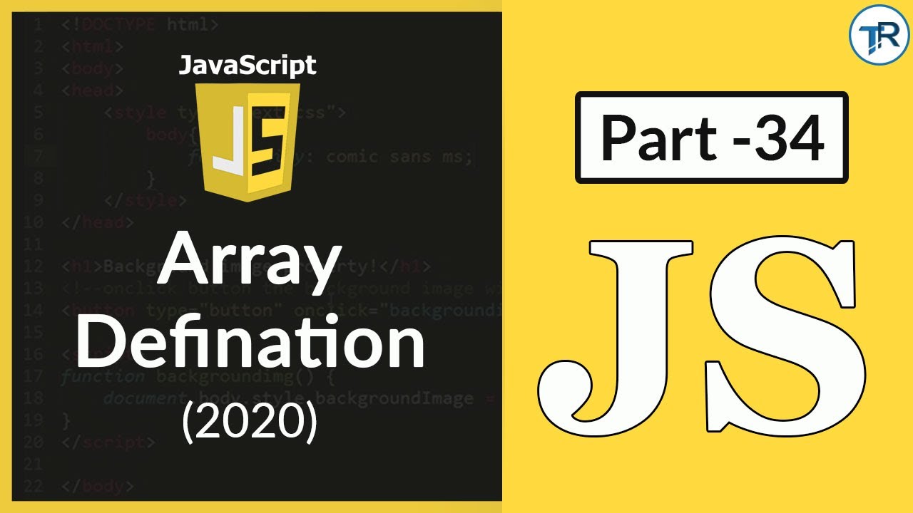 WHAT IS ARRAY IN JAVASCRIPT 2020 YouTube WHAT IS ARRAY IN JAVASCRIPT 2020 YouTube