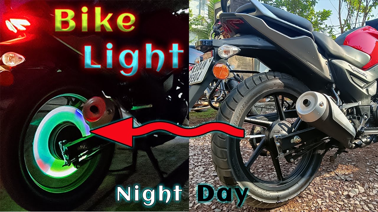 My Raider light modification | Bike wheel neon light modification # ...