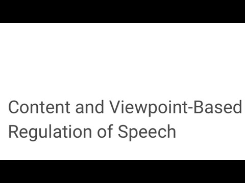 What is a Viewpoint-Based Regulation? - YouTube