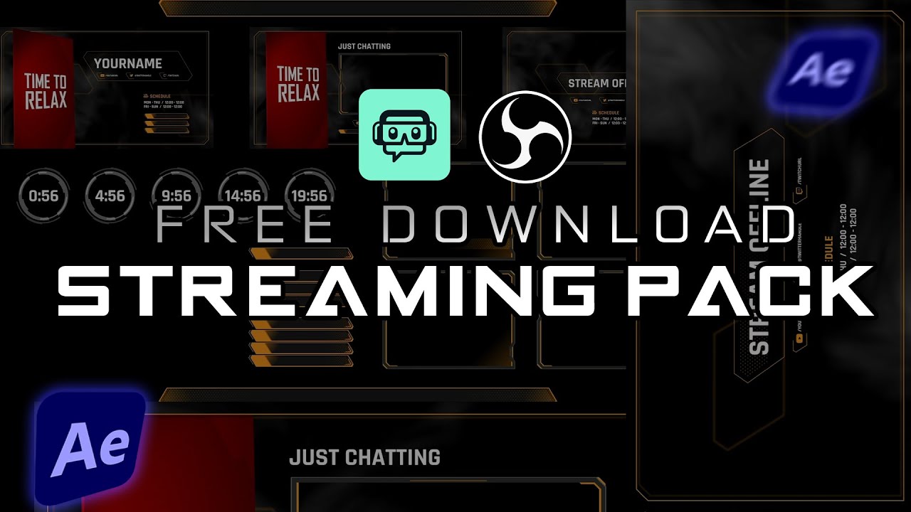 STREAM OVERLAY PACK (FREE AFTER EFFECTS TEMPLATE) with DOWNLOAD LINK ...