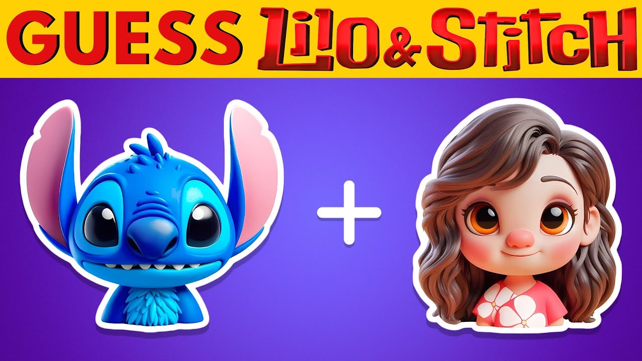 Guess LILO & STITCH Characters by Emoji & Voice 💙🌺 LILO & STITCH 2025 ...