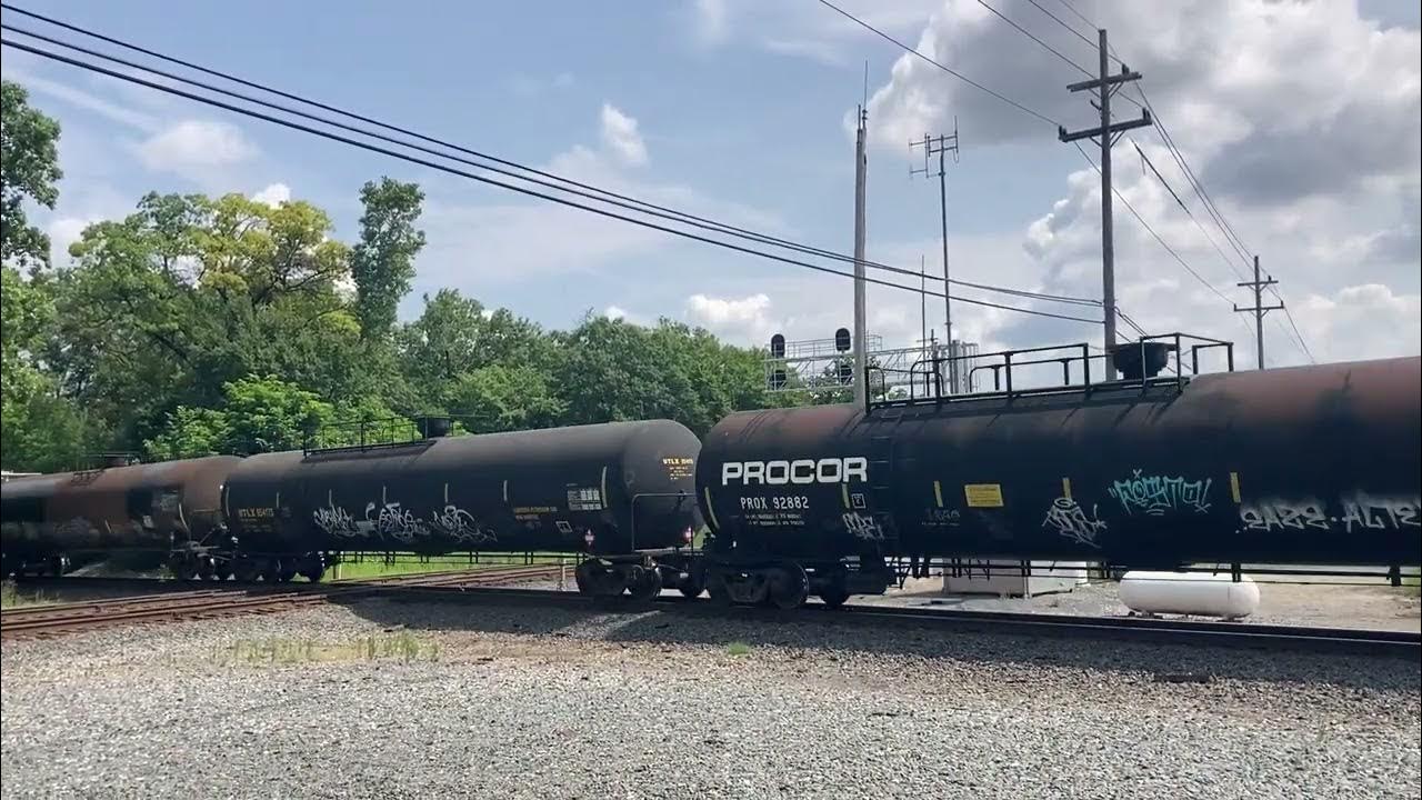 CSX southbound manifest train at Romulus July 21, 2024 - YouTube
