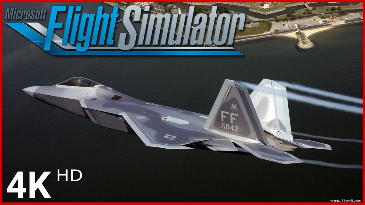 F-22 Raptor Ultra 4K | Microsoft Flight Simulator - YouTube