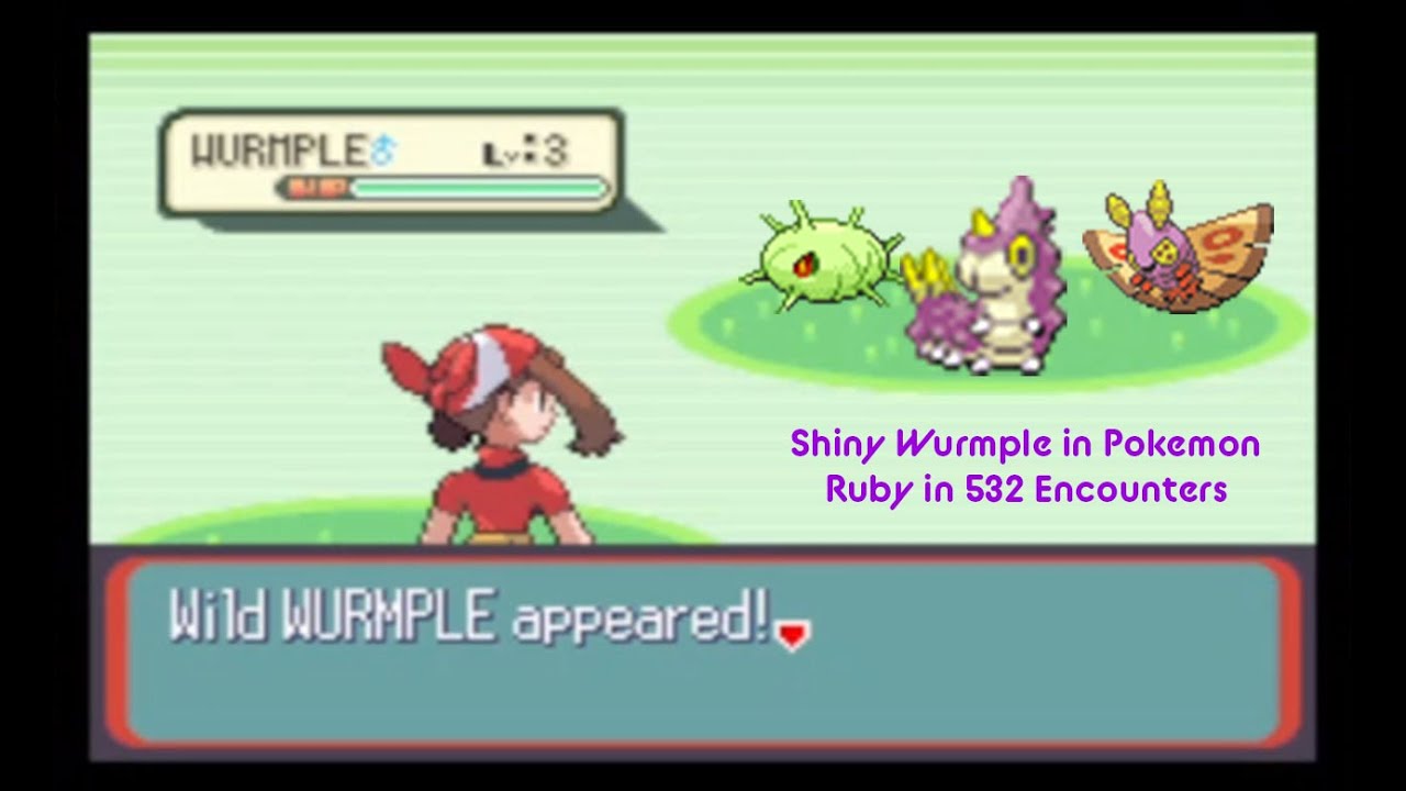 [Live] Shiny Wurmple in Pokémon Ruby in 532 Encounters! - YouTube