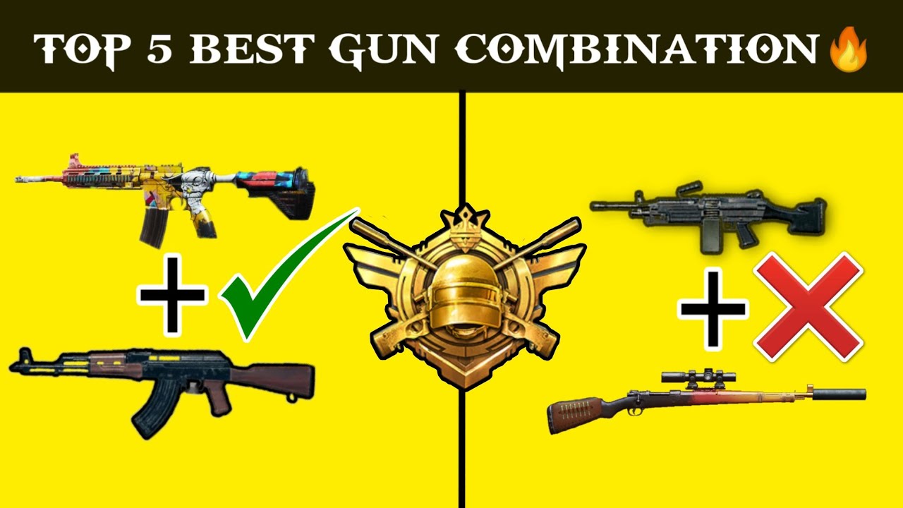 TOP 5 BEST GUN COMBINATION IN PUBG 2020 ( PUBG MOBILE GUN COMBOS) - YouTube