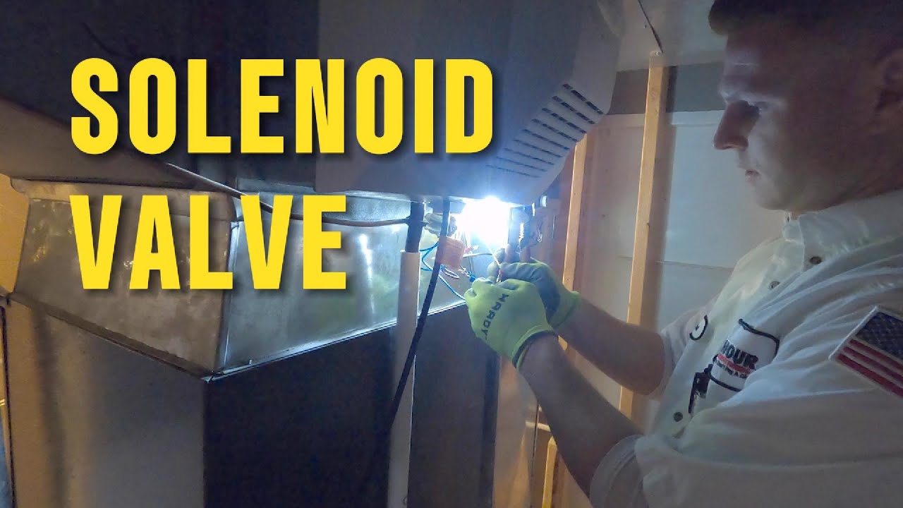 Solenoid Valve Repair For A Bypass Humidifier in Olathe, Kansas - YouTube
