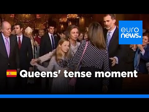 Spain stunned by video of tense scene between Queens Letizia and Sofia | euronews 🇬🇧