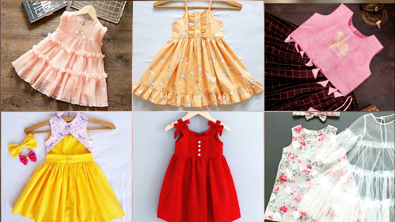 Cute little baby frocks collection - YouTube