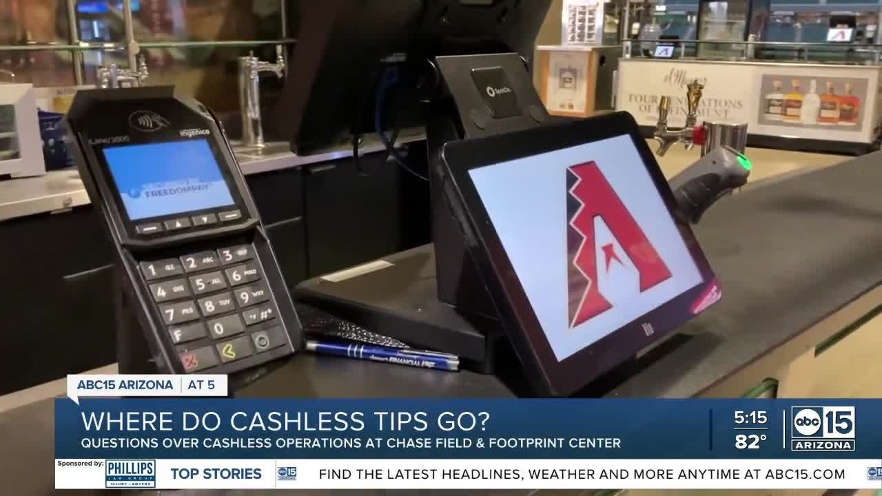 Who gets cashless tips at sporting events? - YouTube