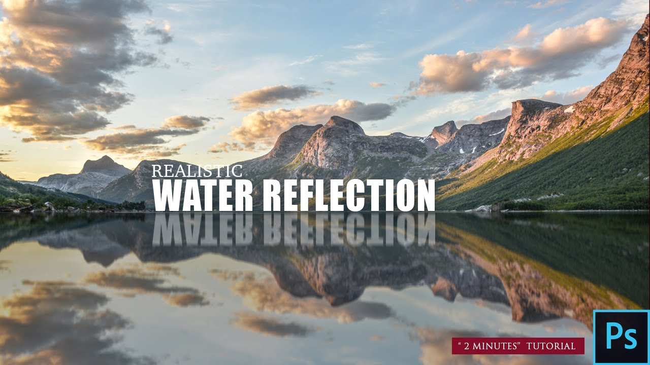 How to Create Realistic Water Reflections in Photoshop (2-Minute ...