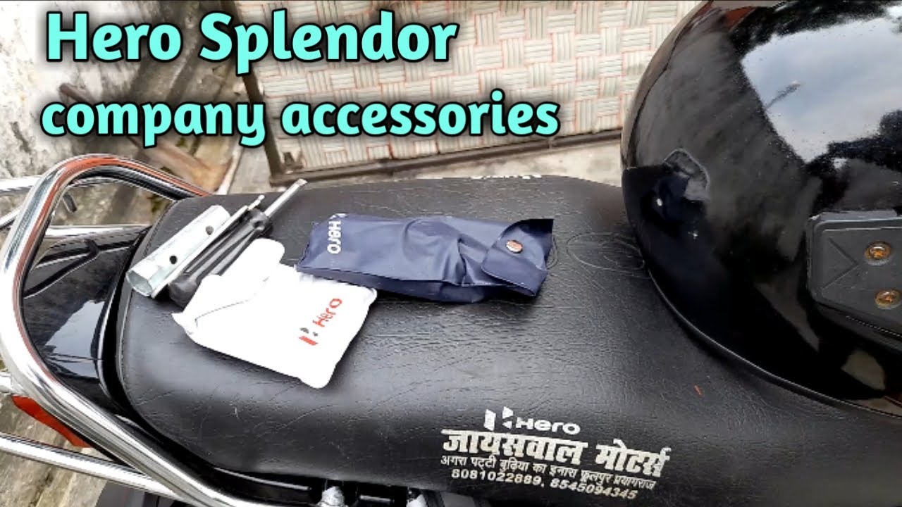 Hero Splendor Plus Bs6 Company Accessories ! hero splendor bs6 all ...