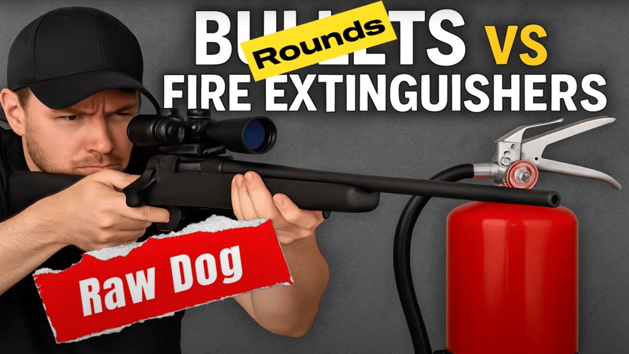 RAW DOG: Bullets vs Fire Extinguishers (No Censor, No Mercy) - YouTube