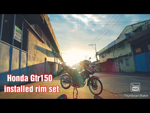 Rim set installed in Honda supra gtr150/first in bicol gtr na naka rim ...