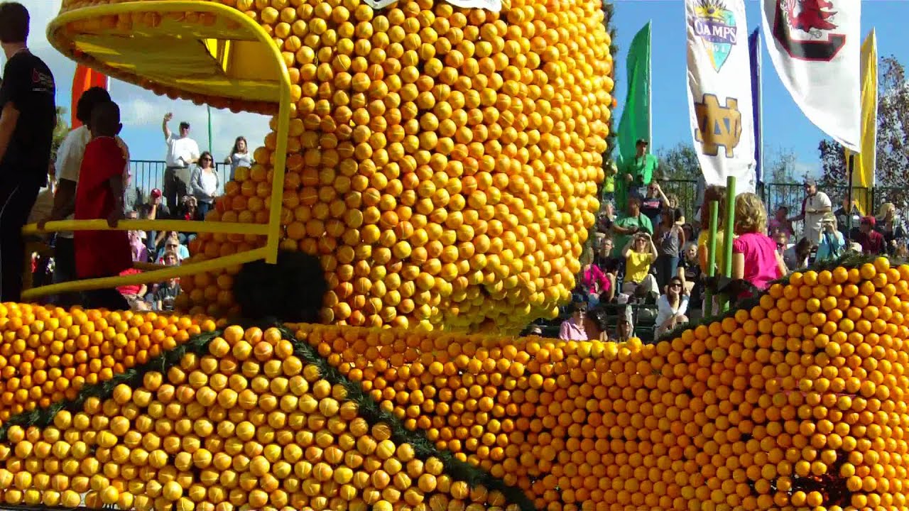 Fresh From Florida Parade 2011: Orlando Bowl Week Citrus Float - YouTube
