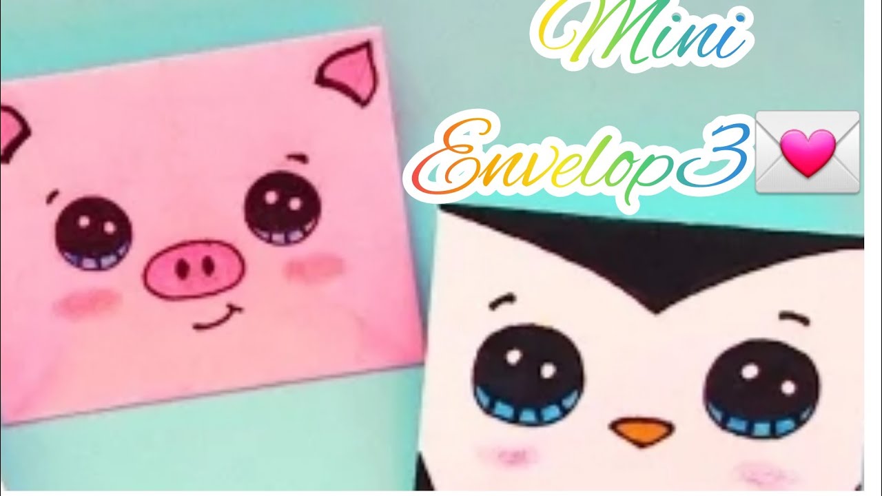 DIY mini envelope easy and cute😊 - YouTube