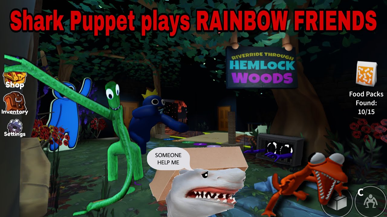 Shark Puppet Plays RAINBOW FRIENDS!?!?! - YouTube