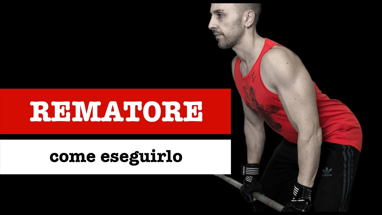 Rematore: con manubri o bilanciere per l'allenamento dei dorsali - YouTube