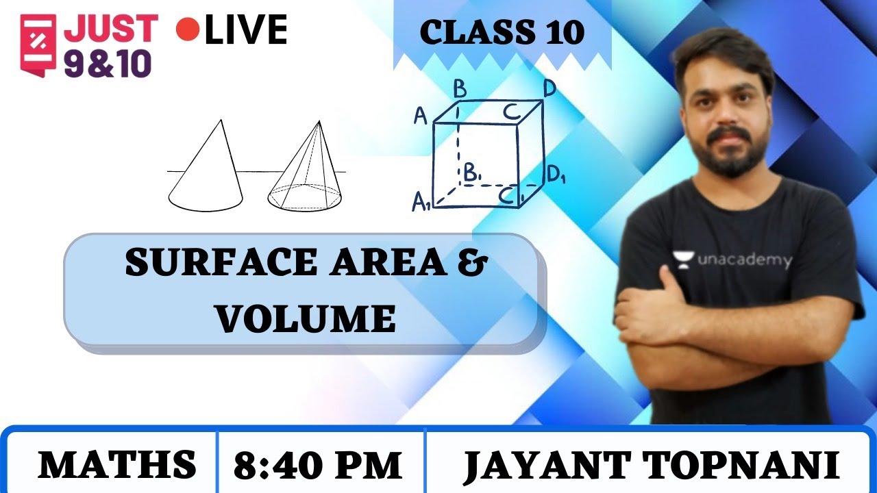 Surface Area & Volume | Maths | Just 9th and 10th | CBSE Class 10 ...