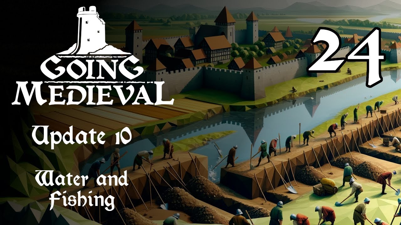 Digging a Moat and Mining Limestone | Going Medieval | Episode 24 - YouTube