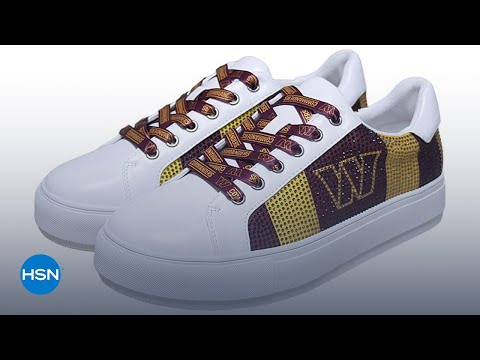 Officially Licensed NFL Lace-Up Sparkle Sneaker by Cuce Shoes | HSN