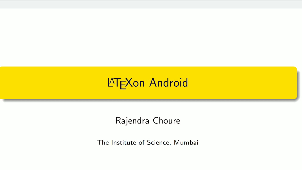 Latex on Android part 2 of 2: Overleaf make the document during your ...