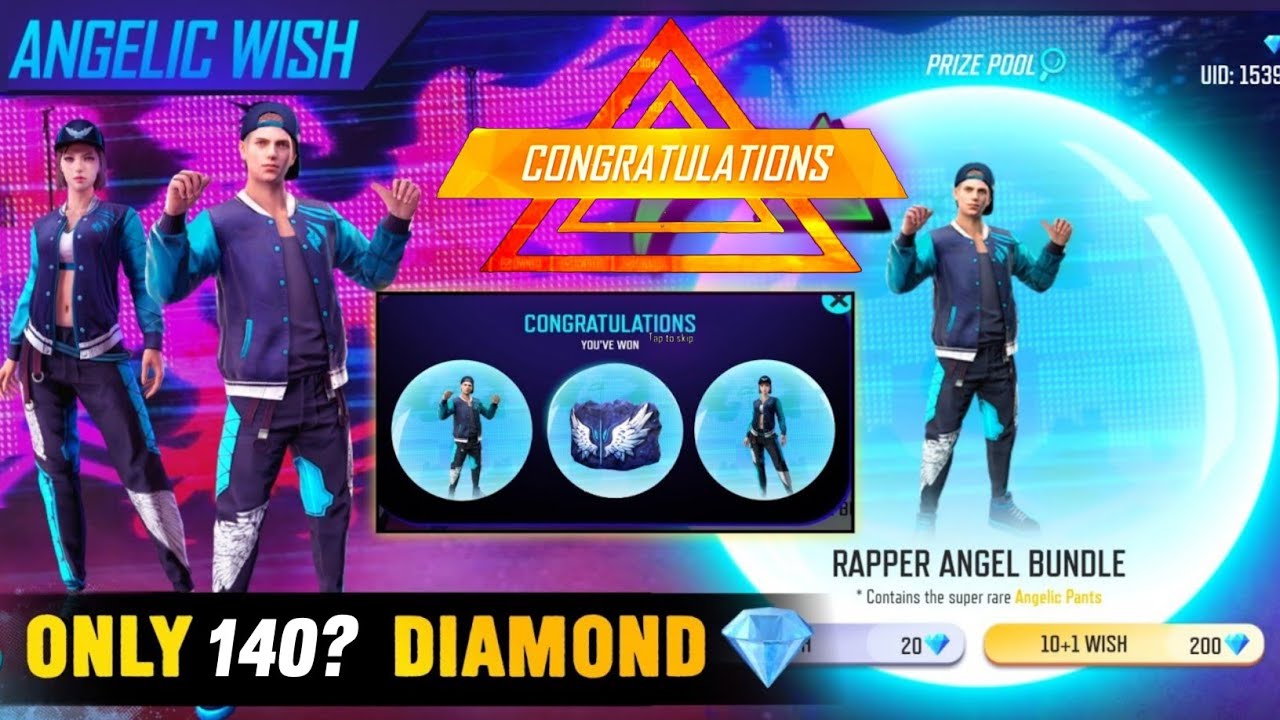 ANGELIC PANT FREE FIRE | ANGELIC WISH EVENT | FREE FIRE NEW EVENT - YouTube