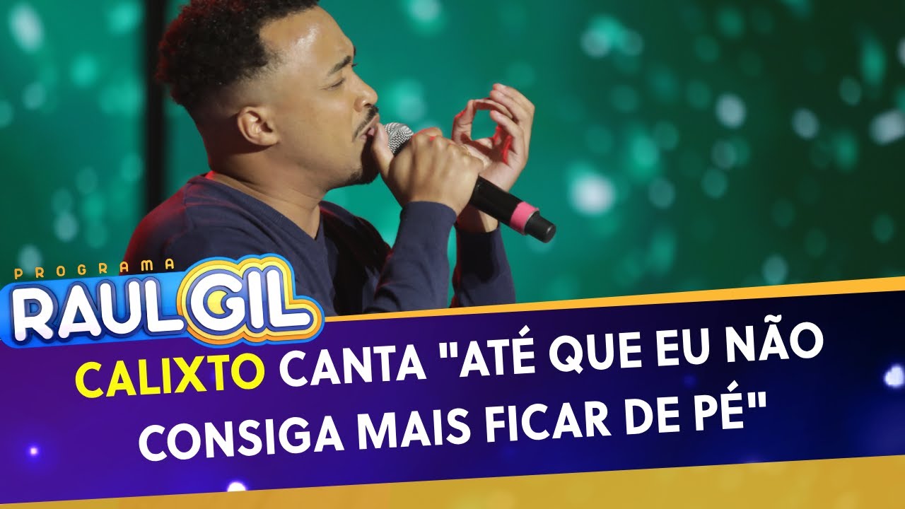 Calixto emociona ao som de Daniel Berg | Programa Raul Gil - YouTube
