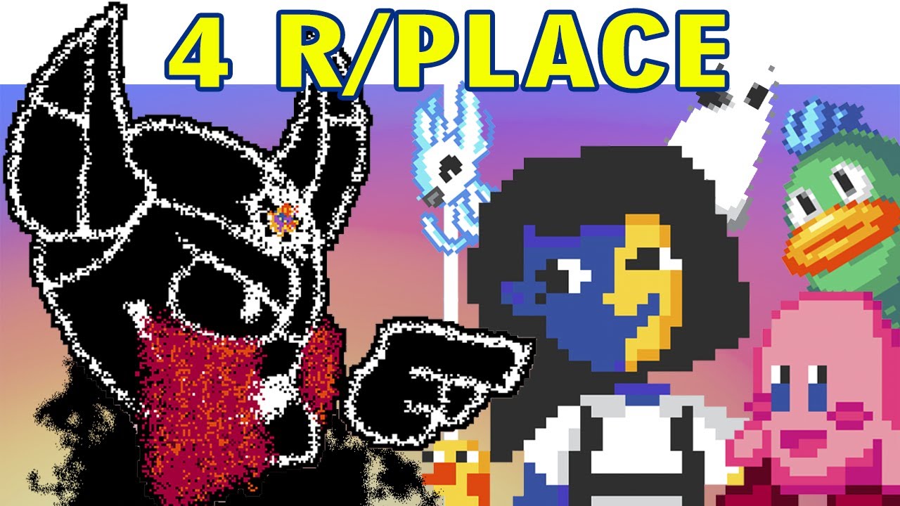 Friday Night Funkin VS 4 R/PLACE DEMO + Canvas City Pixel World Covers ...