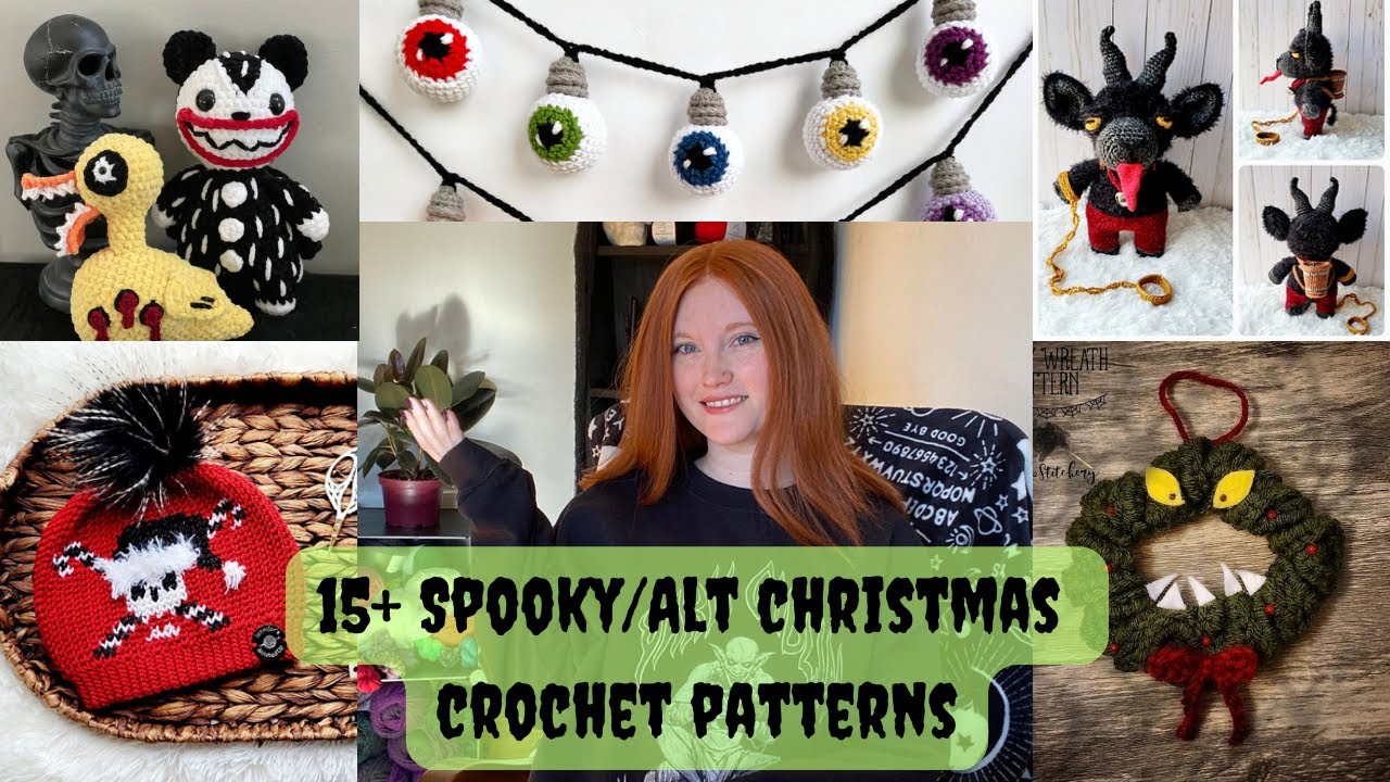 15+ Spooky/Alt Crochet Christmas Pattern Ideas - YouTube