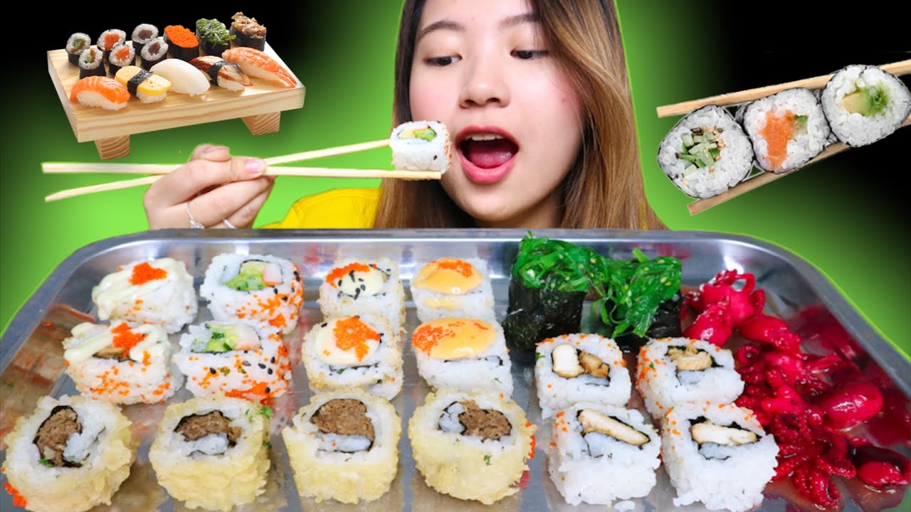 MUKBANG SUSHI || MUKBANG INDONESIA - YouTube